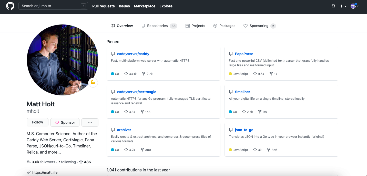 Source software developers from GitHub